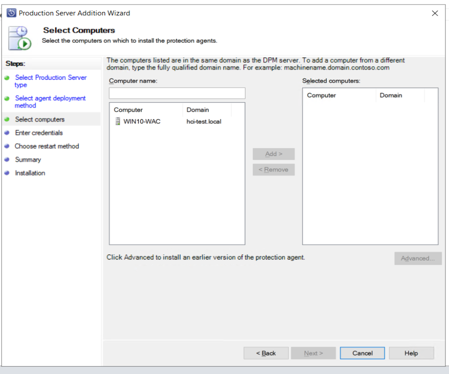 Azure Stack HCI Nodes cannot be added in Microsoft Azure Backup Server - Microsoft Q&A