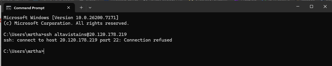 How to fix connection refused for ssh connection on port 22 for virtual ...
