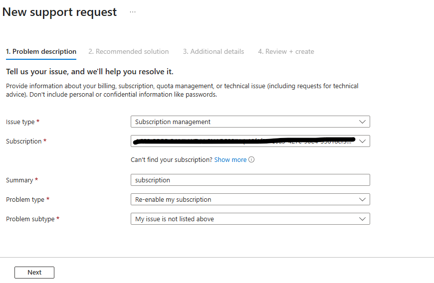 Azure subscription disabled - account under review - account will be ...