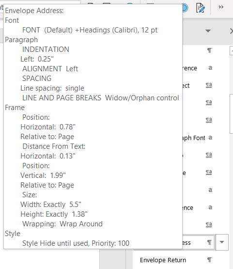 Word 2016 font settings for printing envelopes don't stay set ...