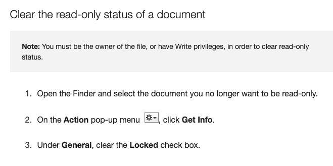 Word file is read only, but was not protected with a password ...