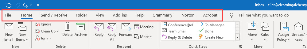 Is it possible to add the FORMAT TEXT tab to the main ribbon in Outlook ...