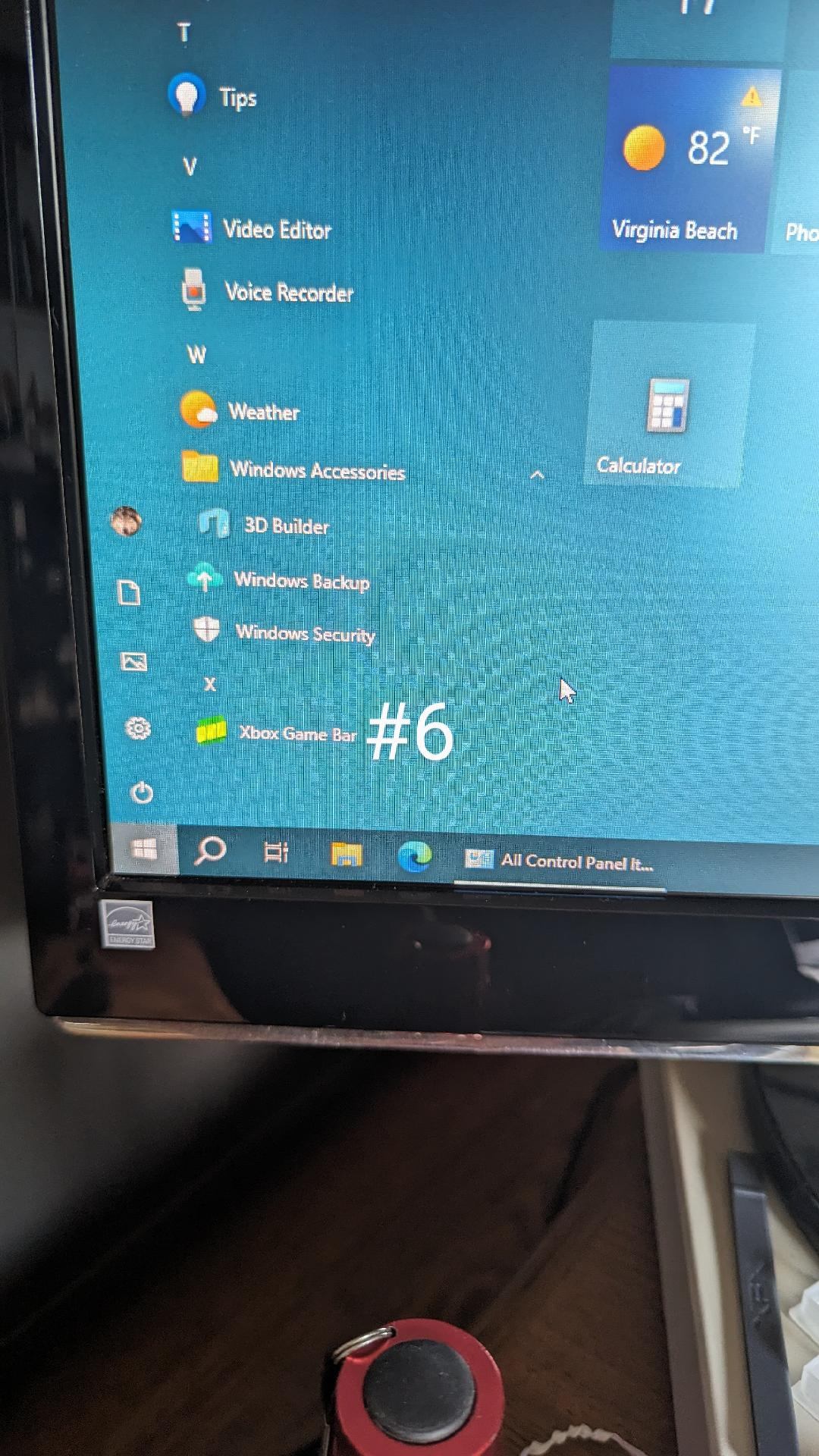 Where are the accessories and where is the windows tools folder, there ...