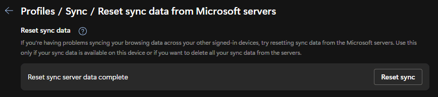 Edge browser Collections sync failed to refresh item - Microsoft Q&A