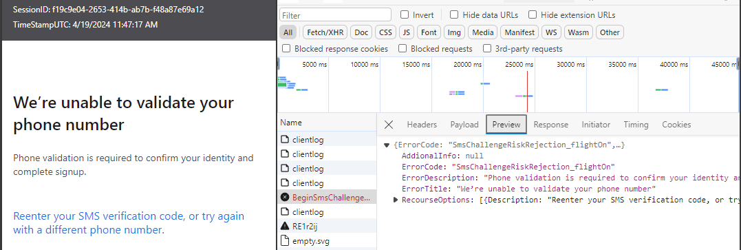 Azure: Fail to verify phone number when adding a new PAYG subscription ...