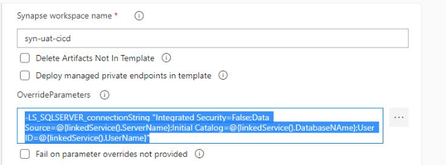 Setting up the default Synapse database name for CICD pipeline - Microsoft Q&A