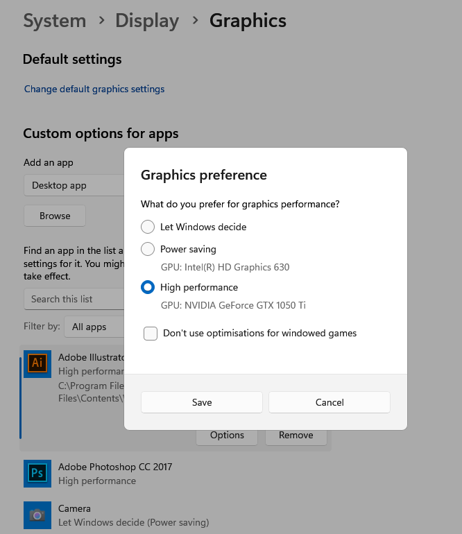Real GPU selection. - Microsoft Q&A