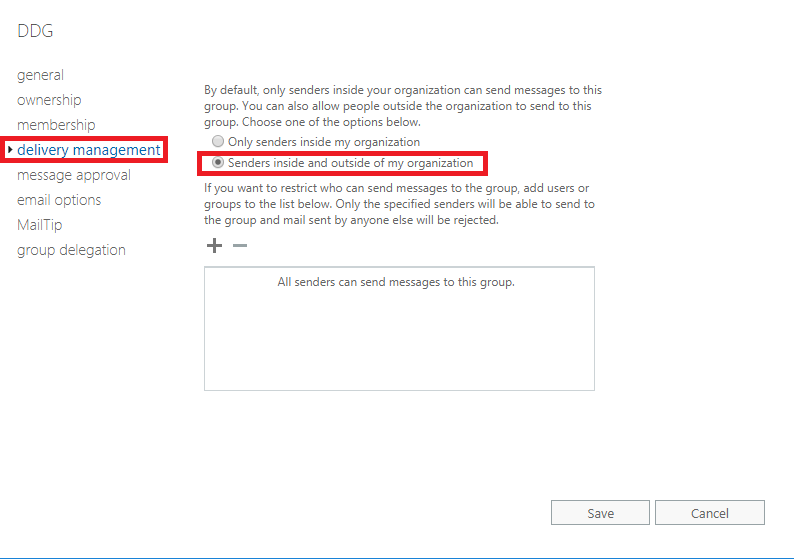 Recipient address rejected: Access denied - when external user sending ...