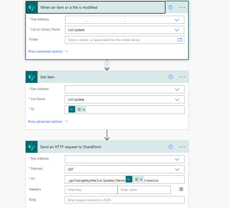 SharePoint list - update status and add comment to item via Power Automate. - Microsoft Q&A