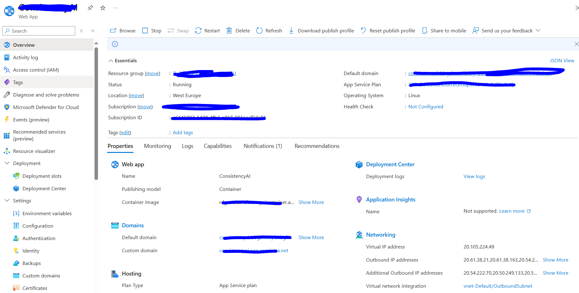 Current App Service Is With Linux Single Container I Want To Switch It To Docker Compose Multi