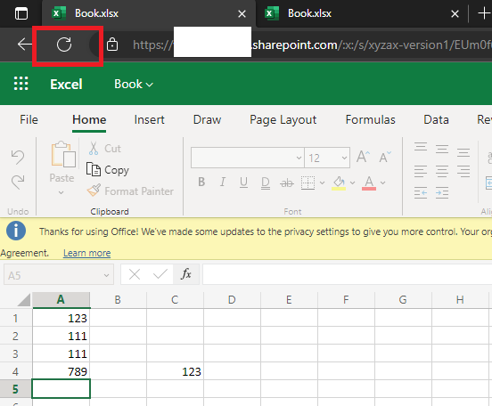 Berechtigung zur Aktualisierung von Excel Datei (Sharepoint ...