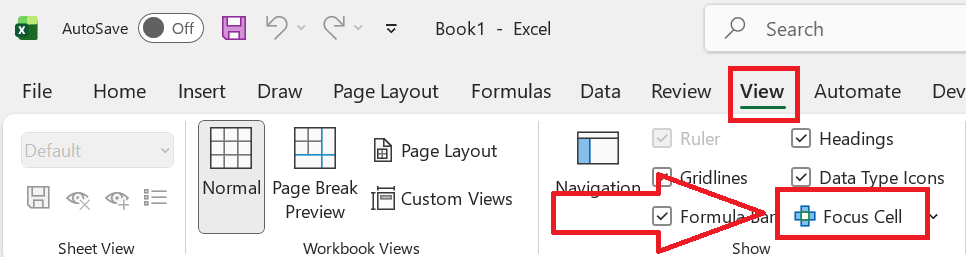 Unable to Locate or Activate “Focus Cell” Feature in Excel (Version ...