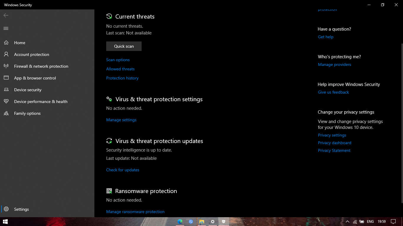 "The Windows Security Centre Service Can't Be Started" in windows 10 ...