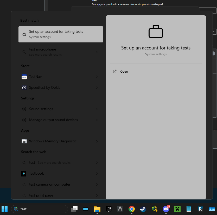 Windows search bar taking a long time to load, lower quality menu used ...