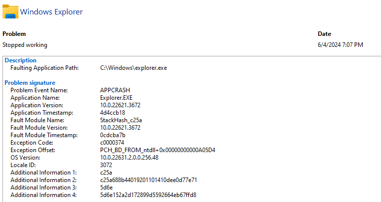 File explorer crashes when I interact with zip files - Microsoft Q&A