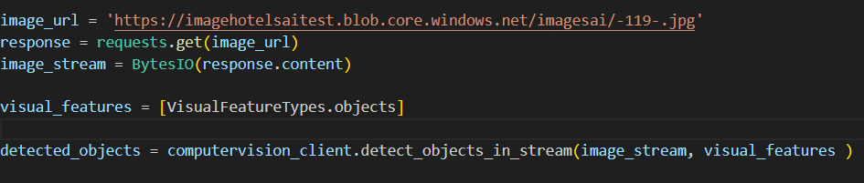Azure Computer Vision - detect_objects_in_stream (InvalidRequest ...