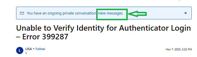 Unable to Verify Identity for Authenticator Login – Error 399287 ...