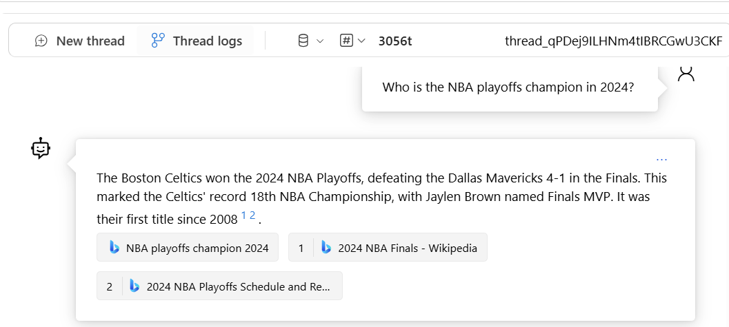 Grounding With Bing in Freshness Doesn't Work - Microsoft Q&A