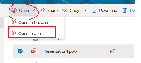 SharePoint Online document library powerpoint file displays different ...