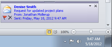 Outlook 365 Display Desktop alert popup change appearance and location ...