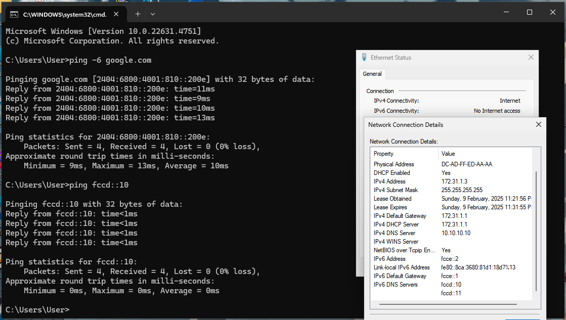 How to force Windows to use ULA as valid IPv6 Internet - Microsoft Q&A