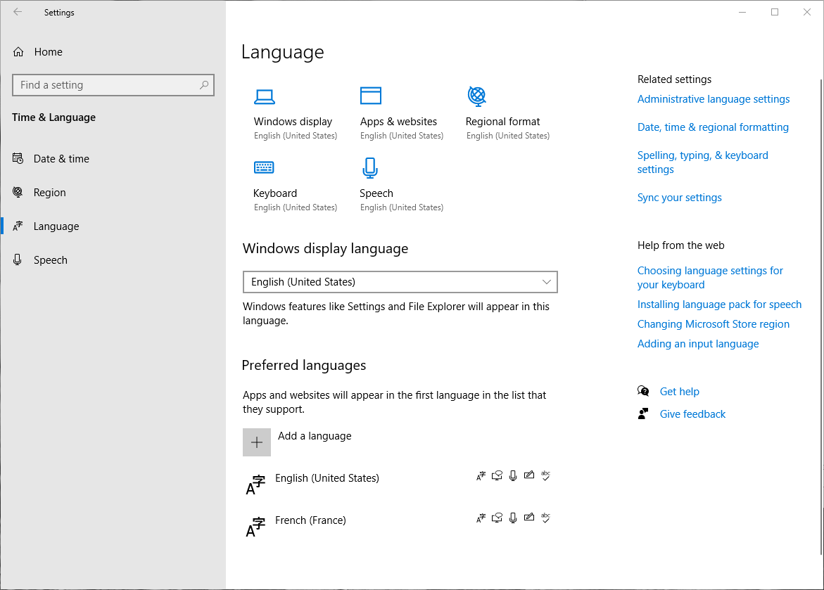 Why do some of my Windows 10 apps appear in Chinese? Note: No Chinese ...
