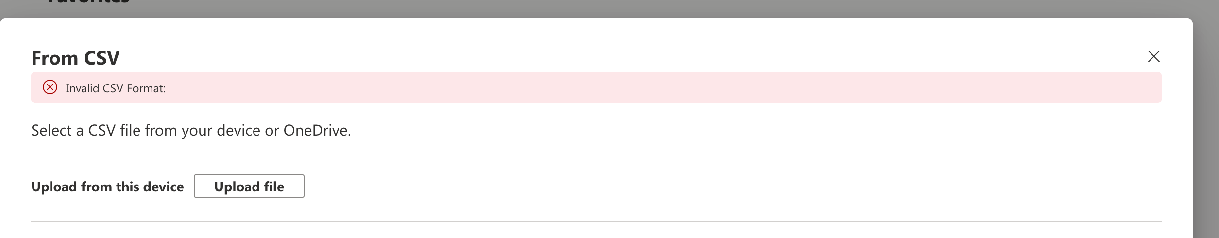 Unable to import Excel table & CSV file into Lists - Microsoft Q&A