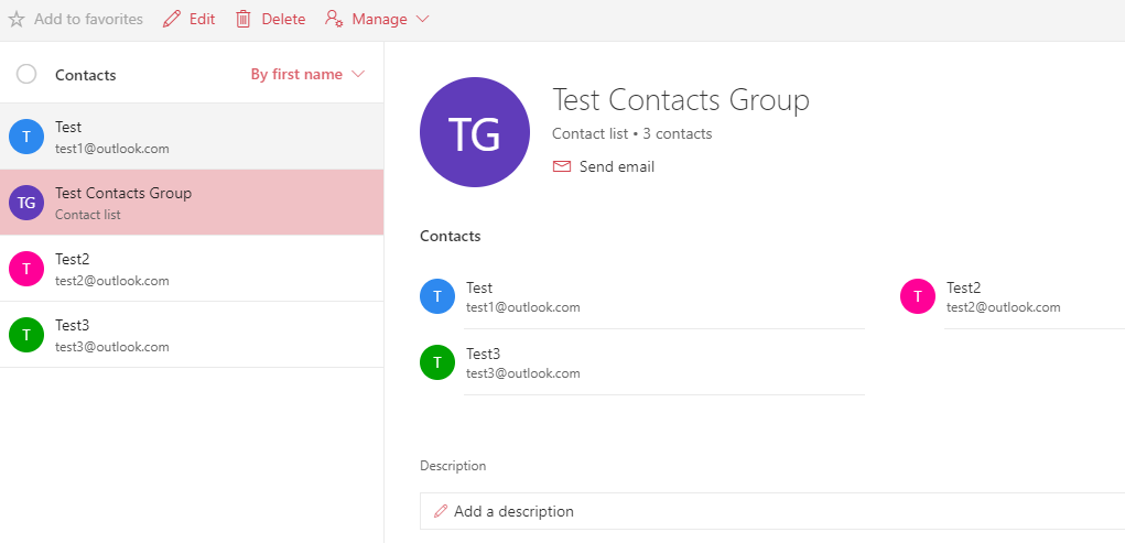 Cannot add new contacts to a group contact list - Microsoft Q&A