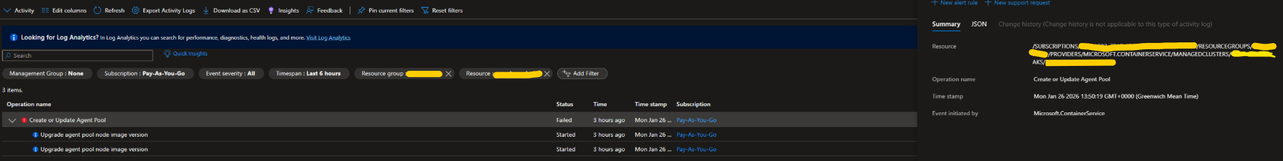 Agent Pool Upgrade Failures Prevent Security Patching on Two Clusters ...