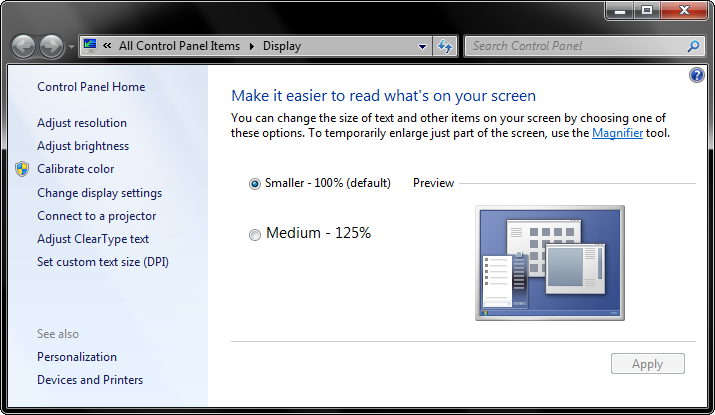 Computer task bar and desktop icons became tiny- how to make it normal ...