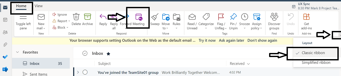 How to create calendar event from email, we can create task in outlook ...