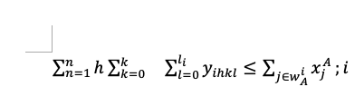 Sigma Sizes are not consistent in the equations - Microsoft Q&A