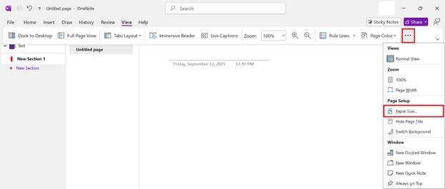OneNote Feauture Request: Splitting a page into A4-sized chunks ...