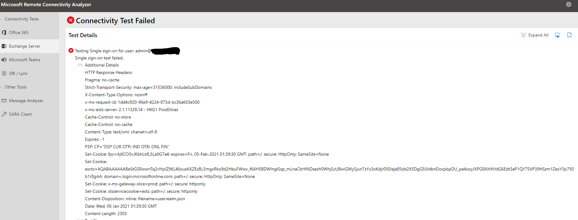 Office 365 integrated ADFS SSO not working - Microsoft Q&A