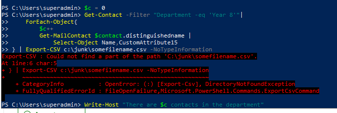 Get the total number and export the list to csv or other format ... Get the total number and export the list to csv or other format ...