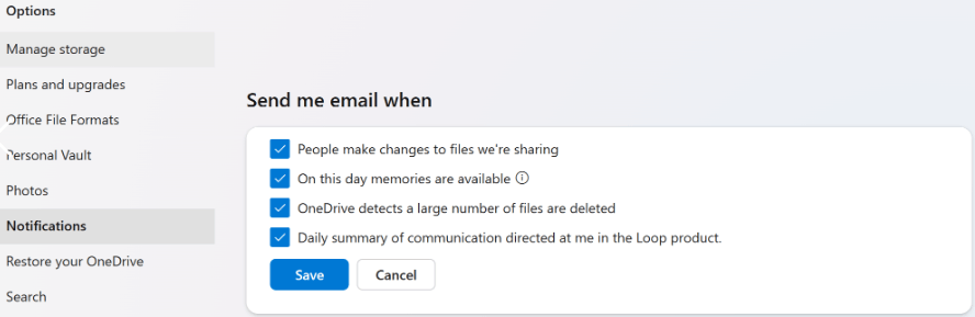 How do I get an email notification if someone uploads to my onedrive ...