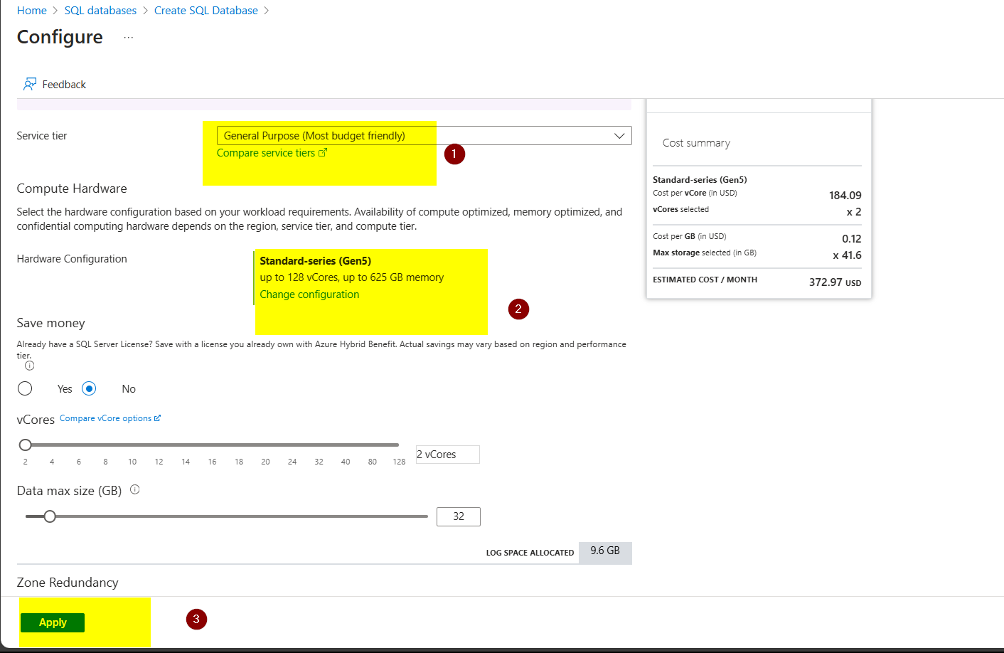 How to create DB for Reservation - Microsoft Q&A