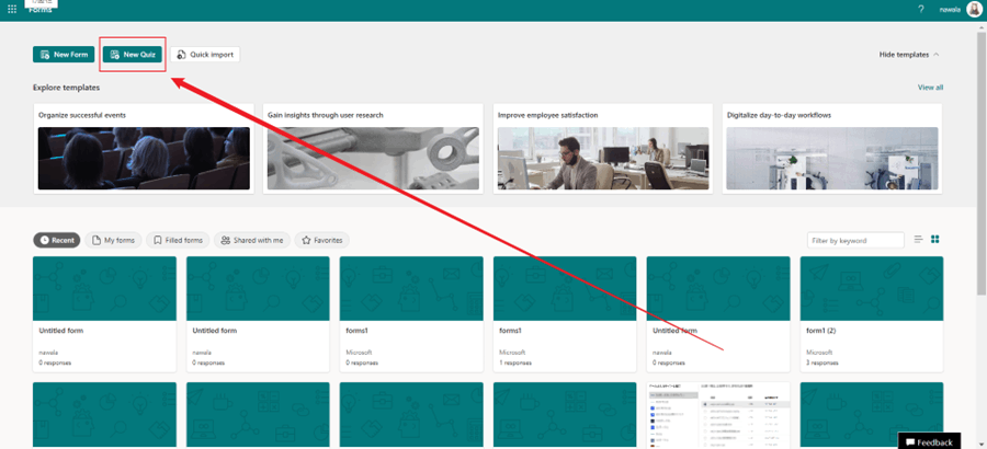 I'm trying to create a multiple choice quiz in Forms but it won't allow ...