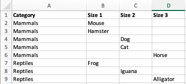 Adding Category Rows to Excel Spreadsheet - Microsoft Q&A