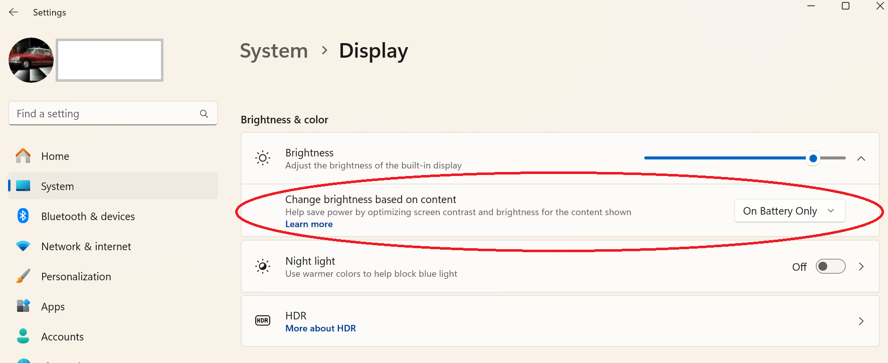 Windows 11 and how to turn of adaptive brightness. - Microsoft Q&A