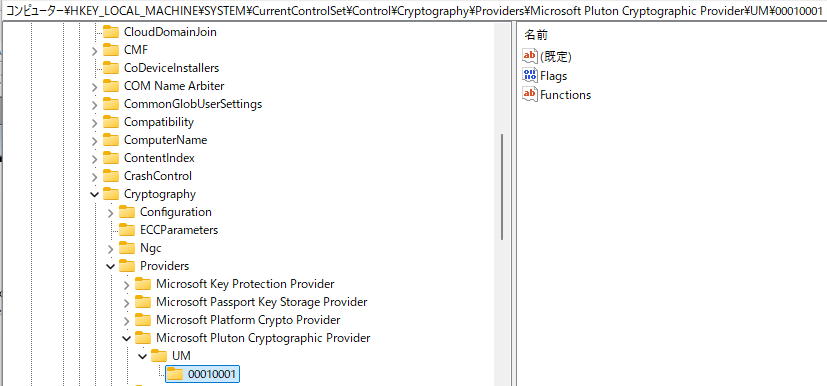 Microsoft Pluton Cryptographic Provider" プロバイダーは読み込まれませんでした。」の対処方法を教えてください。 - Microsoft Q&A