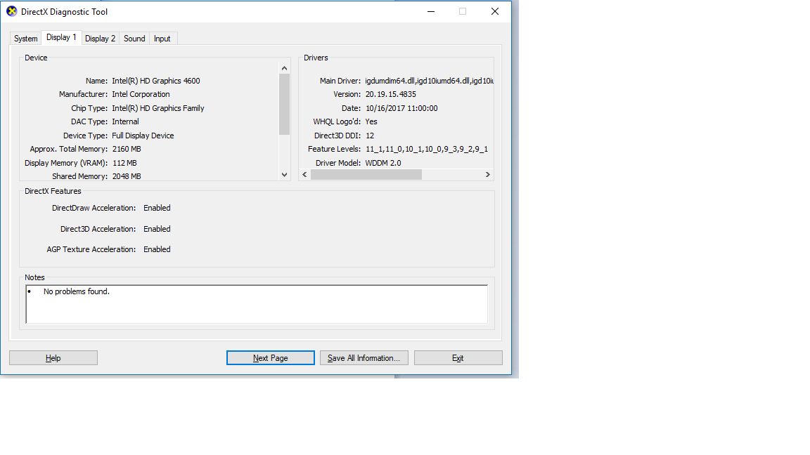 DirectX shows 2 displays on my laptop - Microsoft Q&A