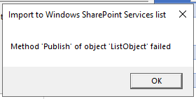 I`m unable to upload an excel to SharePoint using import spreadsheet app - Microsoft Q&A