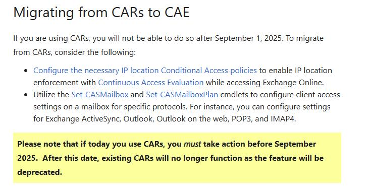 Conditional Access: Need to Restrict Exchange Online Protocols Without ...