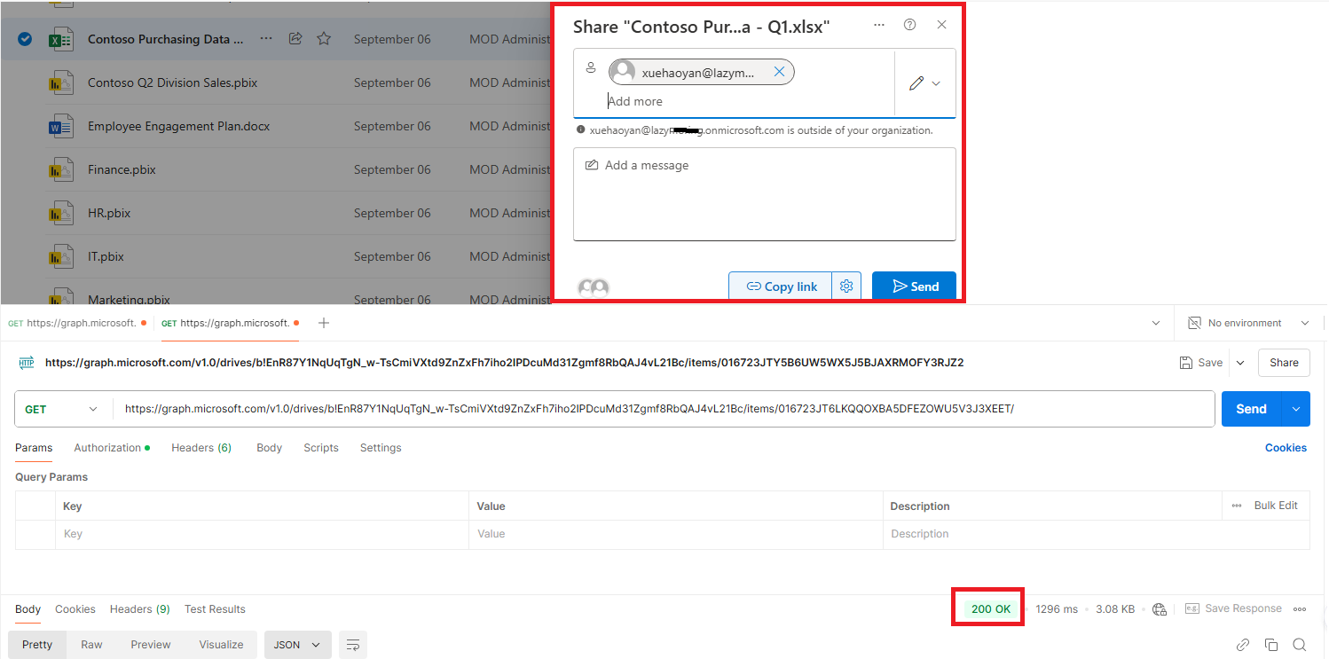 User not able to acess drive Item shared from external tenant's onedrive via Graph API ...