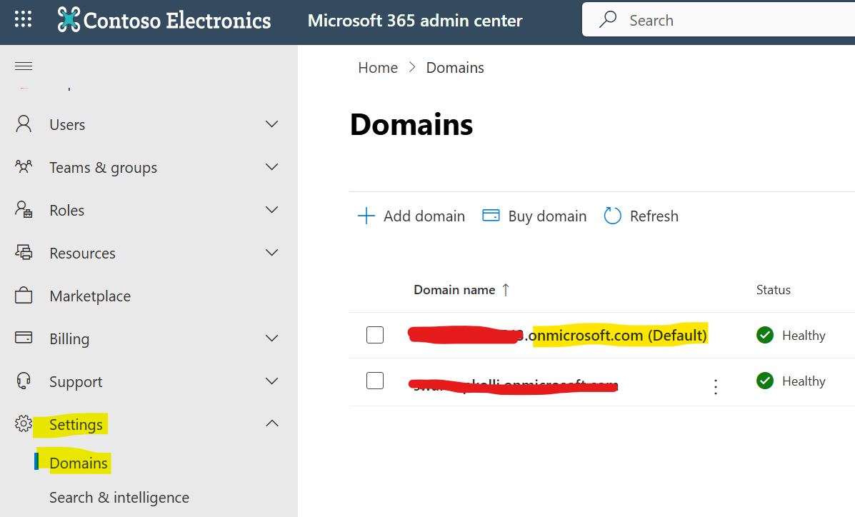 How to change primary domain in my default directory - Microsoft Q&A