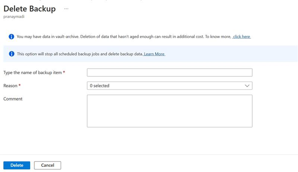 how to delete recovery points before their expiration - Microsoft Q&A