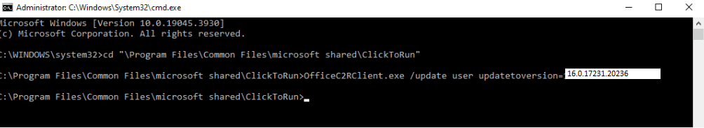 How can I revert my Outlook back to Outlook Version 2401 (Build 17231. ...