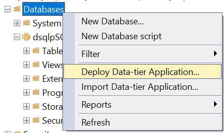 How applying a dacpac file to a Synapse dedicated SQL pool - Microsoft Q&A