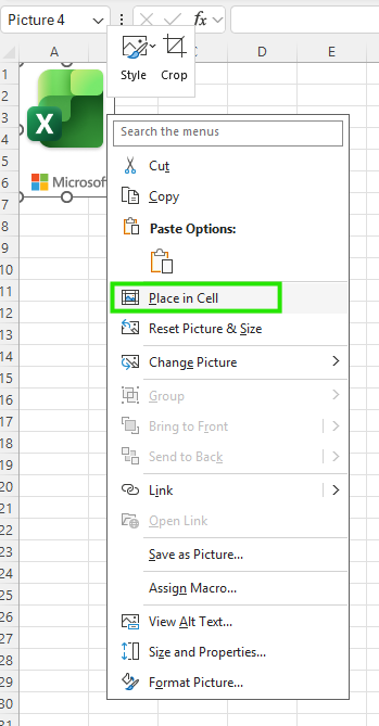 Excel Windows – “Place in Cell” paste option missing - Microsoft Q&A